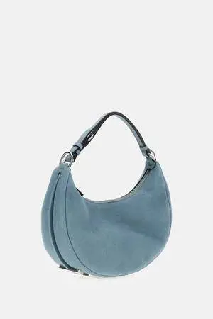 Fendi Small Hobo Bag In Leather With Vintage Gold Metal Lettering - Multicolor