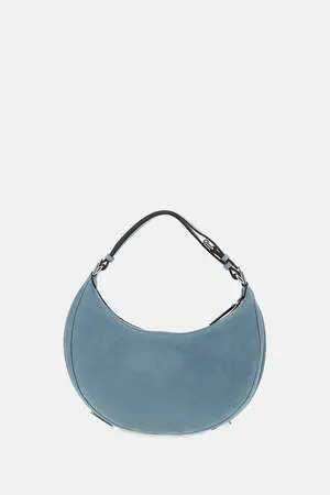 Fendi Small Hobo Bag In Leather With Vintage Gold Metal Lettering - Multicolor