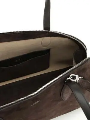 TOTEME Medium Suede Tote Bag - Brown