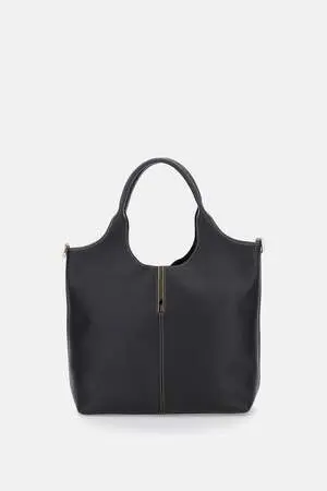 TOD'S Leather Tote Bag With Removable Shoulder Strap
