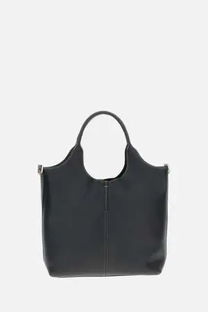 TOD'S Leather Tote Bag With Removable Shoulder Strap