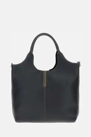TOD'S Leather Tote Bag With Removable Shoulder Strap - Multicolor