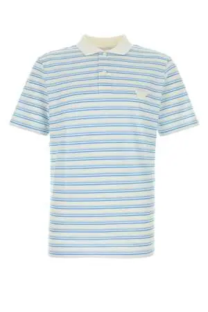 Prada Embroidered Piquet Polo Shirt
