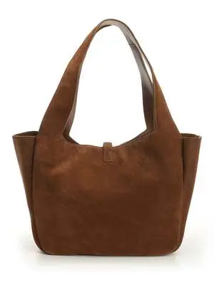 Saint Laurent Le 5 À 7 Bea Tote Bag - Brown