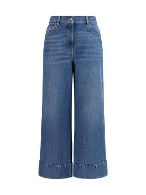 Valentino Garavani Cuffed Jeans For Women