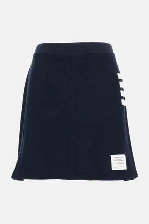 Thom Browne Pleated Milano Stitch Knit Skirt - Multicolor