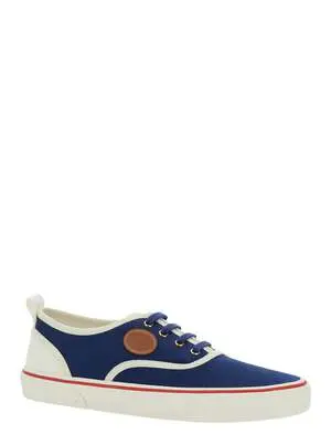 Valentino Garavani Cotton Low Top Sneakers With Vlogo Patch