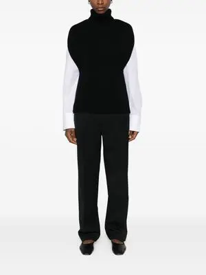 TOTEME Double Knit Roll Neck Vest - Multicolor