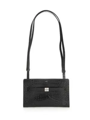 TOTEME Crocodile Effect Leather Shoulder Bag