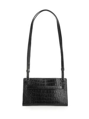 TOTEME Crocodile Effect Leather Shoulder Bag