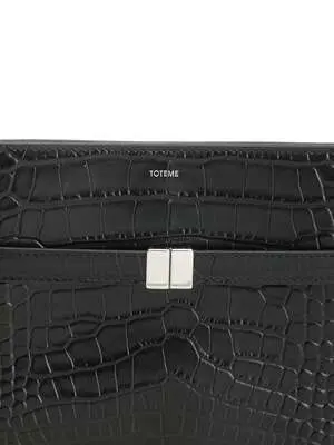 TOTEME Crocodile Effect Leather Shoulder Bag