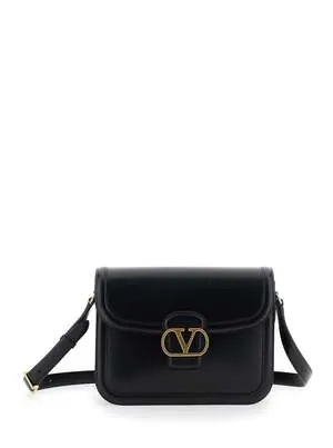 Valentino Garavani Leather Shoulder Bag With Vlogo Detail - Multicolor