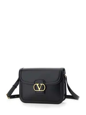 Valentino Garavani Leather Shoulder Bag With Vlogo Detail - Multicolor