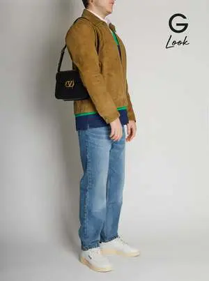 Valentino Garavani Leather Shoulder Bag With Vlogo Detail - Multicolor