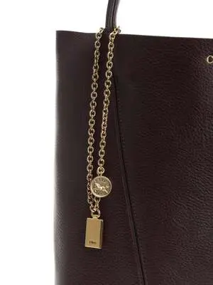 Chloé Spin Large Hammered Leather Tote Bag - Multicolor