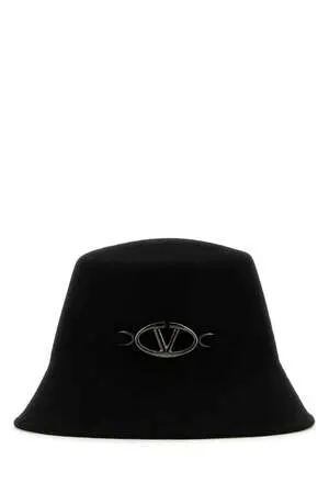 Valentino Garavani Felt Bucket Hat - Black