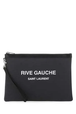 Saint Laurent Rive Gauche Clutch - Gray