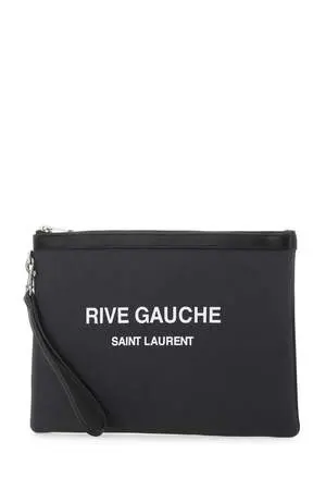 Saint Laurent Rive Gauche Clutch - Gray