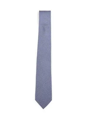 FERRAGAMO Gancini Print Silk Neck Tie - Multicolor