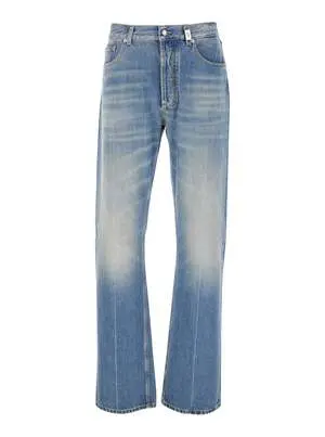 Alexander Mcqueen Light Wash Bottoms For Men