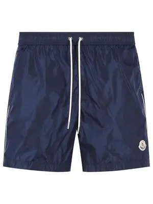 Moncler Navy Polyamide Swimsuit - Blue