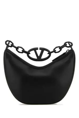 Valentino Garavani Vlogo Moon Hobo Handbag - Black