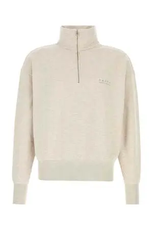Prada Melange Sand Cotton Sweatshirt - Brown