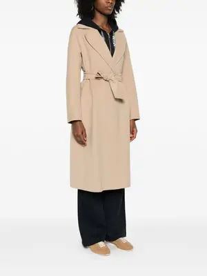 Max Mara Wool Long Coat - Multicolor