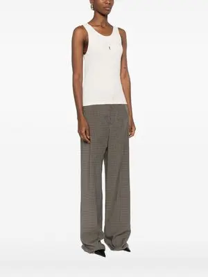 Saint Laurent Logo Cotton Tank Top