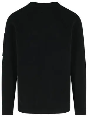 C.P. COMPANY Wool Blend Sweatshirt With Lens Detail