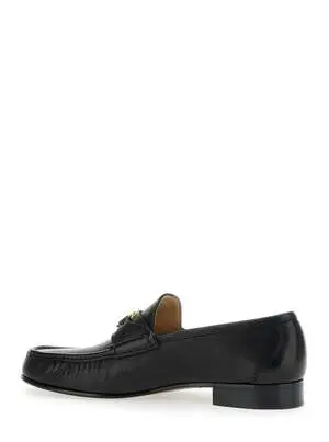 Valentino Garavani Leather Loafers With Vlogo Signature Detail