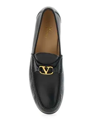 Valentino Garavani Leather Loafers With Vlogo Signature Detail