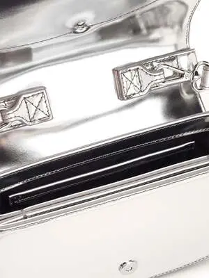DIESEL® 1dr Bag In Shiny Cowhide Leather - Silver