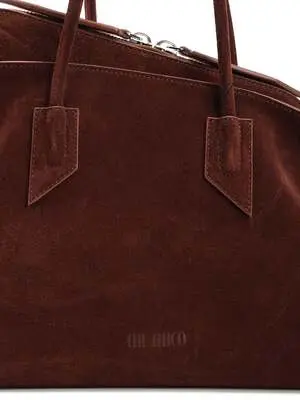 Attico La Passeggiata Medium Suede Bag - Brown
