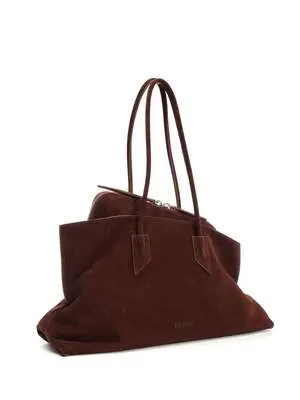 Attico La Passeggiata Medium Suede Bag - Brown