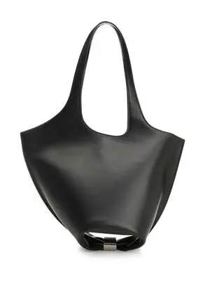 Attico La Scoop Medium Shoulder Bag - Black