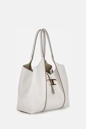 TOD'S Small Shopping Bag With T Timeless Pendant