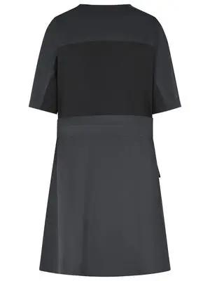 Moncler Cotton Dress With Flap Pockets - Black