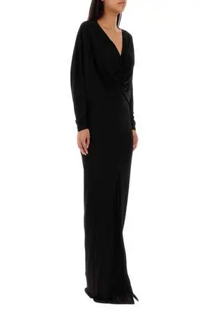 Saint Laurent Viscose Long Dress