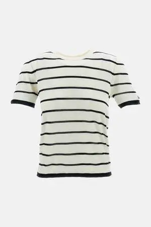 Max Mara Striped Cashmere Knit Top