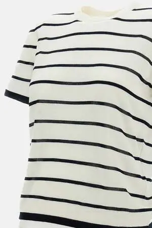 Max Mara Striped Cashmere Knit Top - Multicolor