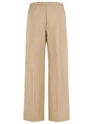 Moncler Beige Cotton Pants - Cream