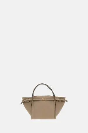 TOD'S Small Leather Shopping Bag With T Timeless Accessory - Multicolor