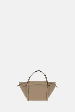 TOD'S Small Leather Shopping Bag With T Timeless Accessory - Multicolor