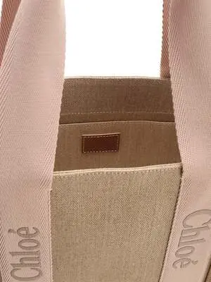 Chloé Woody Tote Bag - Cream