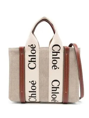 Chloé Woody Small Canvas Tote - Multicolor