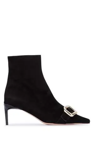 ROGER VIVIER Choc Bootie 55 Buckled Ankle Boots