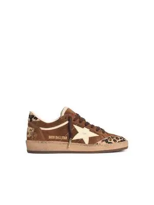 GOLDEN GOOSE Ball Star Suede Sneakers - Brown