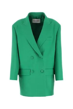 Valentino Garavani Oversize Crepe Couture Blazer - Green