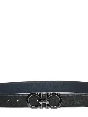 FERRAGAMO Reversible Belt With Metal Buckle - Multicolor